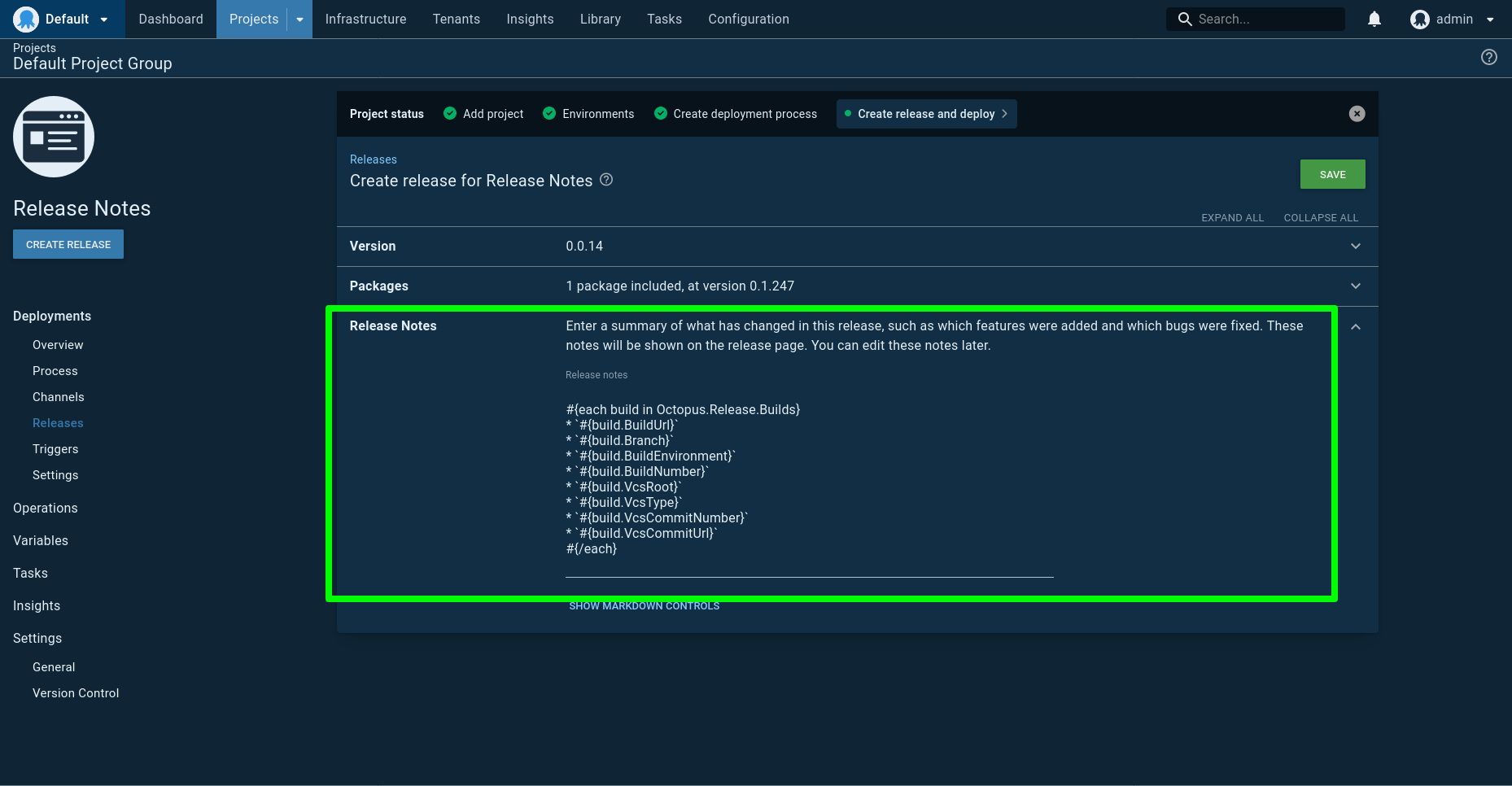 Expose Additional Variables To Release Notes For Build Information Vcs