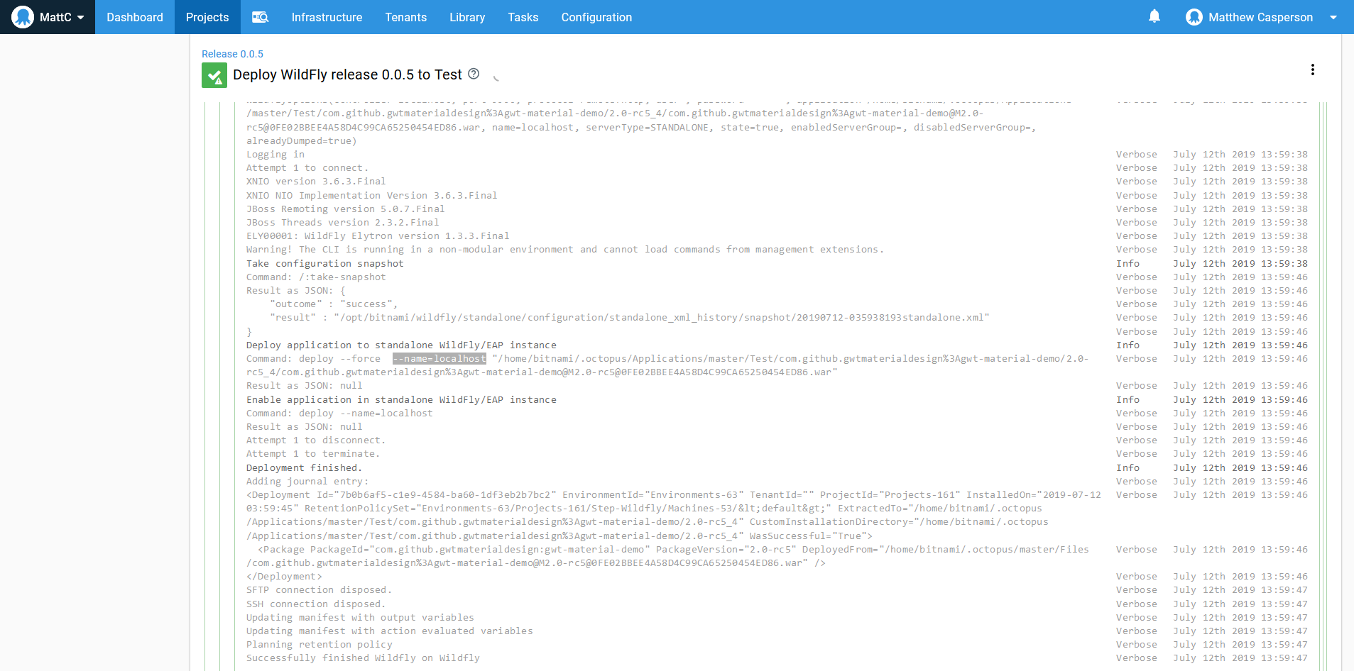Wildfly deployments not working in 2019.6.3 · Issue #5697 · OctopusDeploy/Issues · GitHub