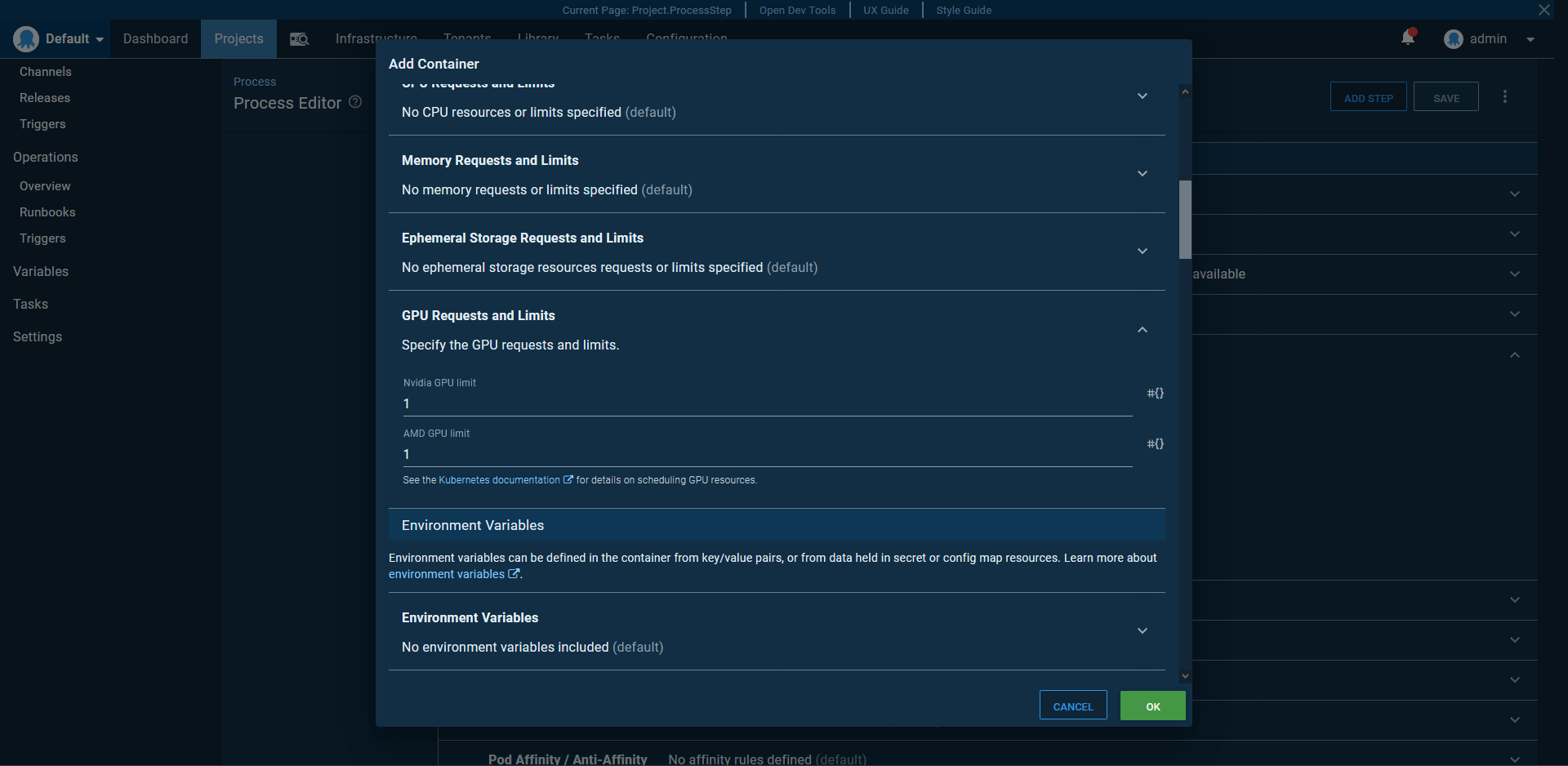 Add the ability to define GPU resource limits on the K8S deploy container step · Issue #6513 ...