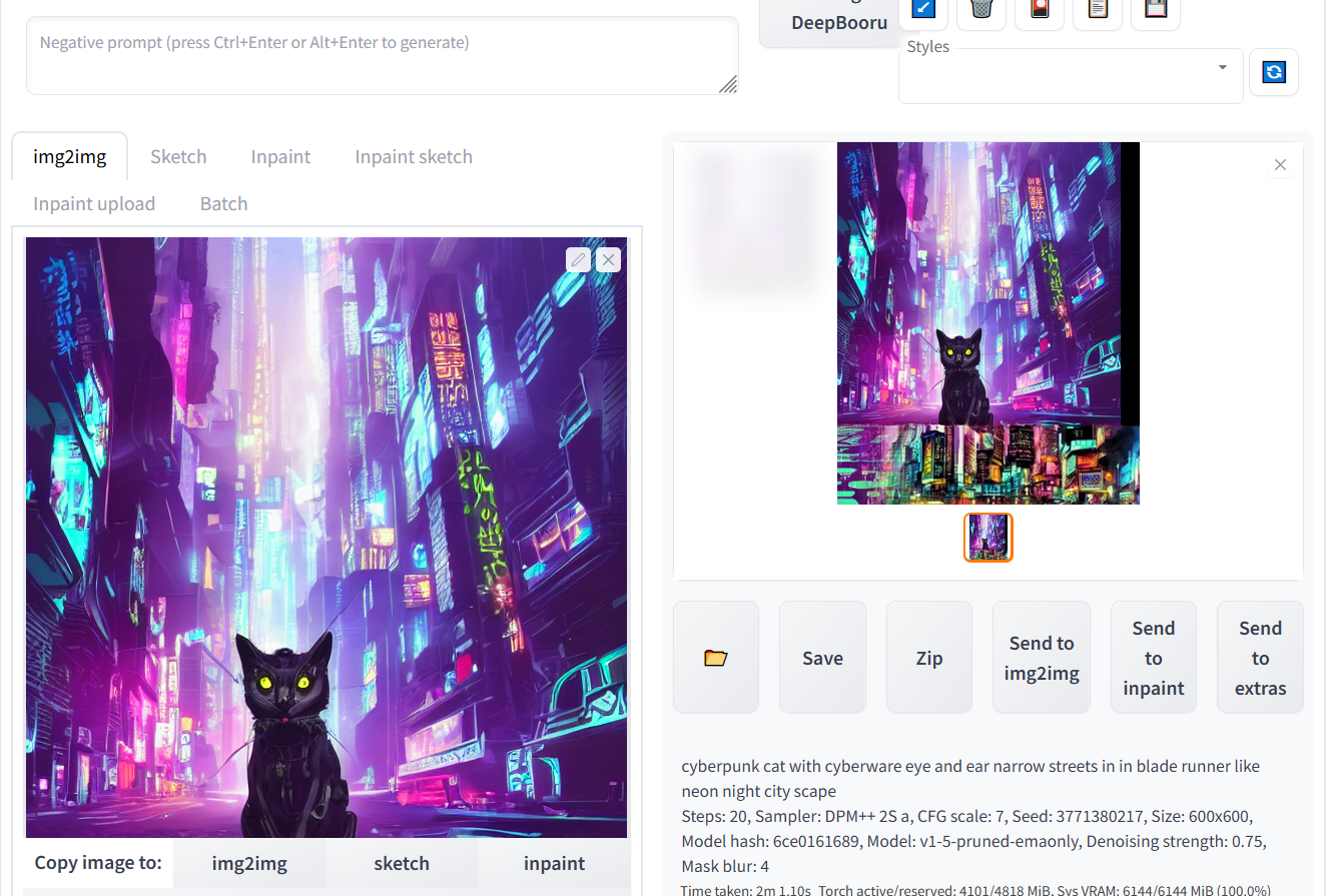 [Bug]: outpainting result is black · Issue #8681 · AUTOMATIC1111/stable-diffusion-webui · GitHub