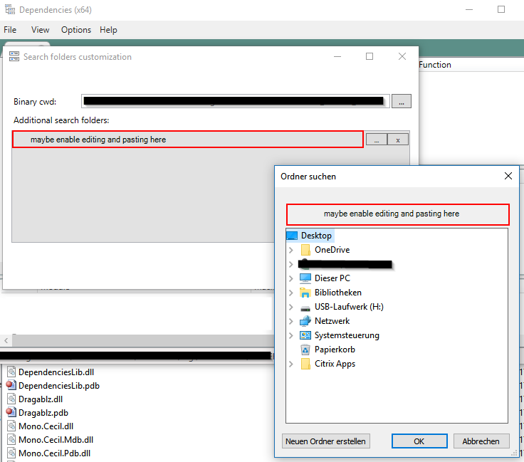 allow adding seach paths by pasting path · Issue #105 · lucasg/Dependencies · GitHub