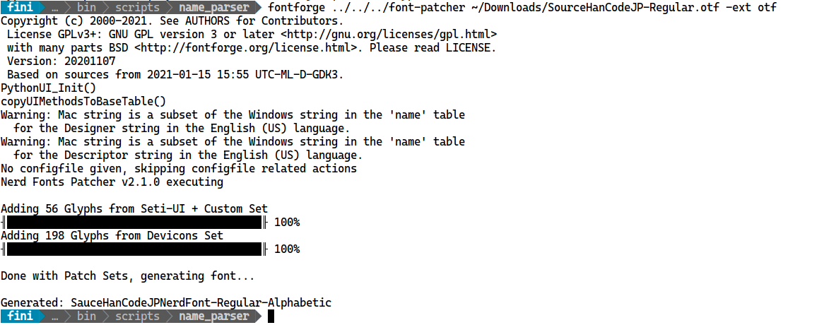 Font patch error for SourceHanCodeJP · Issue #641 · ryanoasis/nerd ...