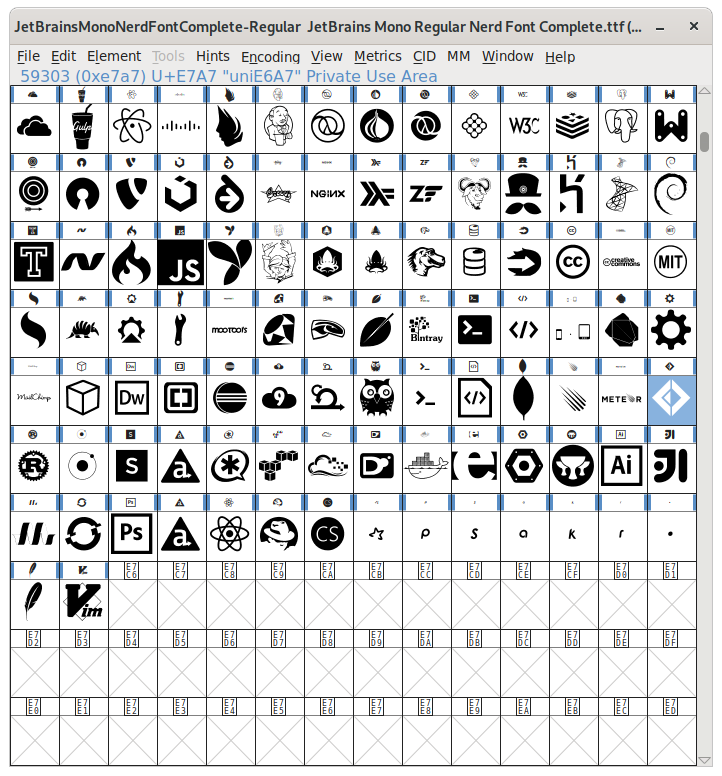 Terminal missing fsharp icon · Issue #672 · ryanoasis/nerd-fonts · GitHub