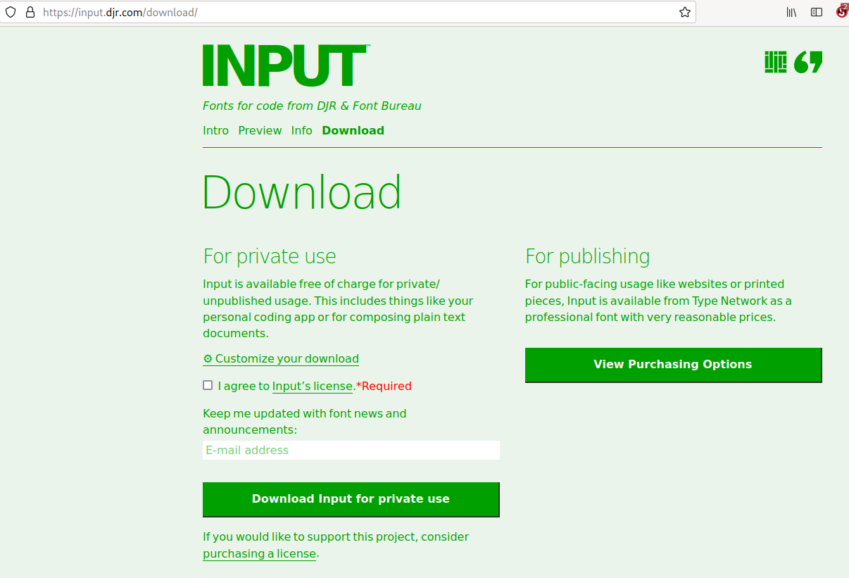 Add Input Mono font. · Issue #1021 · ryanoasis/nerd-fonts · GitHub