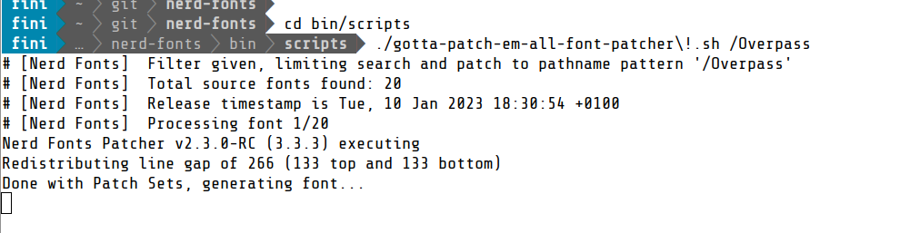 OverpassMono isn't spacing lines · Issue #1043 · ryanoasis/nerd-fonts · GitHub