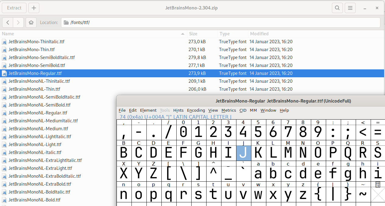 JetBrains Mono wrong J character · Issue #1091 · ryanoasis/nerd-fonts · GitHub