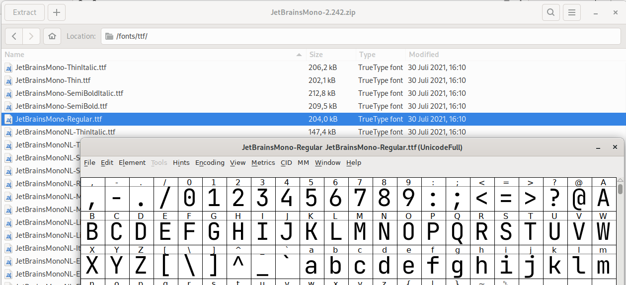 JetBrains Mono wrong J character · Issue #1091 · ryanoasis/nerd-fonts · GitHub