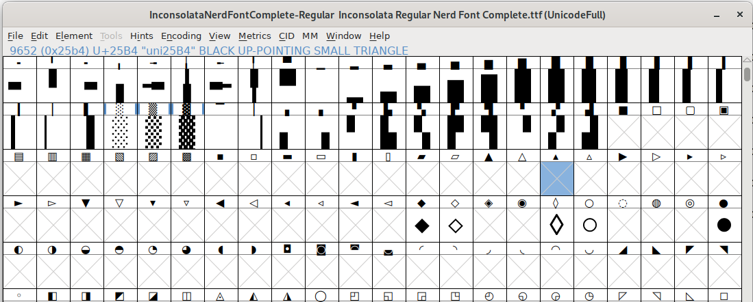 and have different widths · Issue #104 · ryanoasis/nerd-fonts · GitHub
