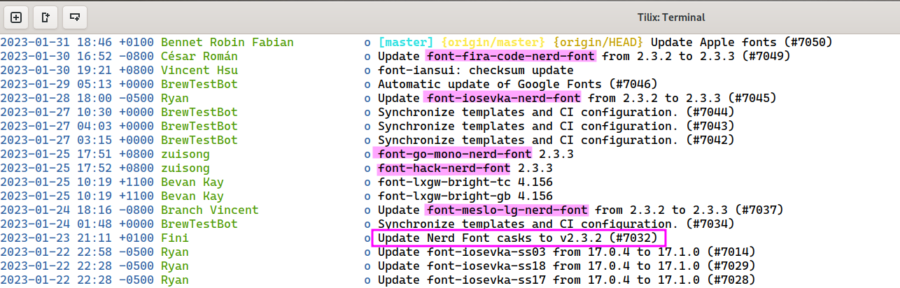 SHA256 mismatch when downloading from HomeBrew · Issue #1102 · ryanoasis/nerd-fonts · GitHub