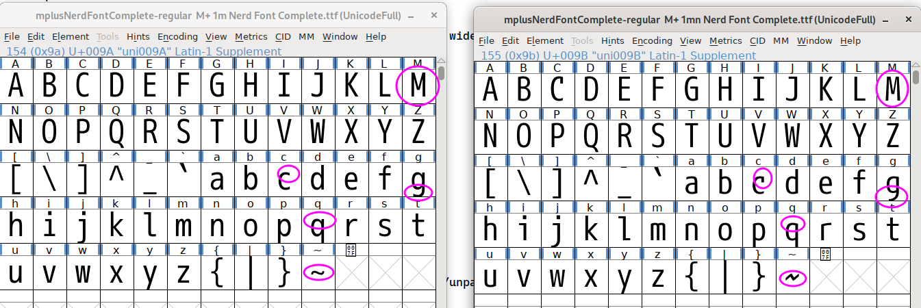 Add M PLUS 1 Code and improve M+ README · Issue #1104 · ryanoasis/nerd ...