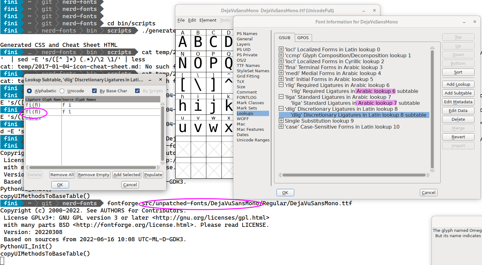 Add ligatures to DejaVu Sans Mono · Issue #452 · ryanoasis/nerd-fonts · GitHub
