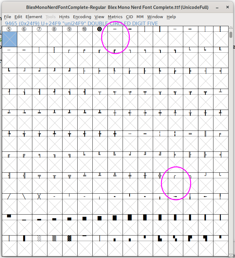 Blex Mono NF (Windows Compatible) appears to have broken powerline glyphs · Issue #1122 ...