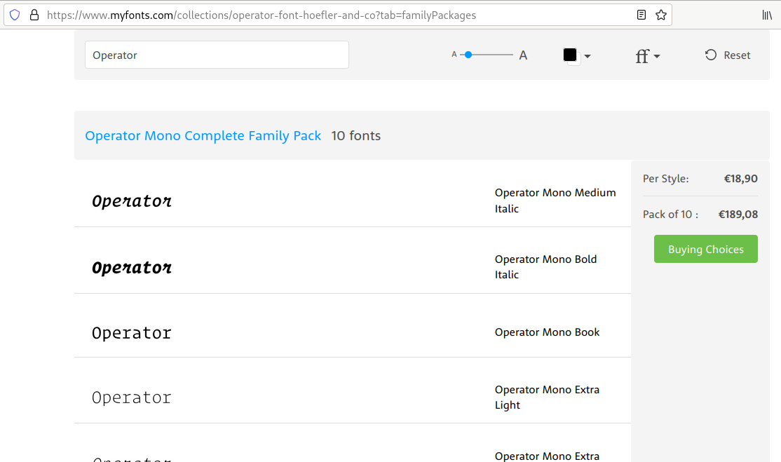 Include Operator Mono · Issue #1130 · ryanoasis/nerd-fonts · GitHub