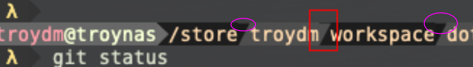 Powerline glyph U+EOBC has 1 pixel wide gap at top right side · Issue ...