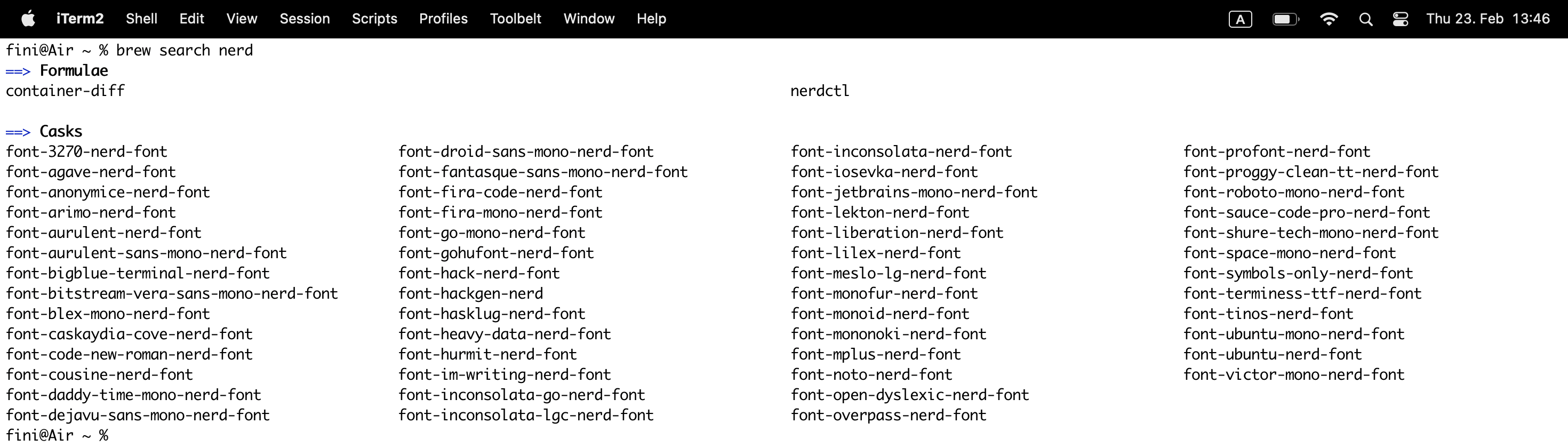 Unable (or not obvious) to install a font through brew · Issue #819 · ryanoasis/nerd-fonts · GitHub