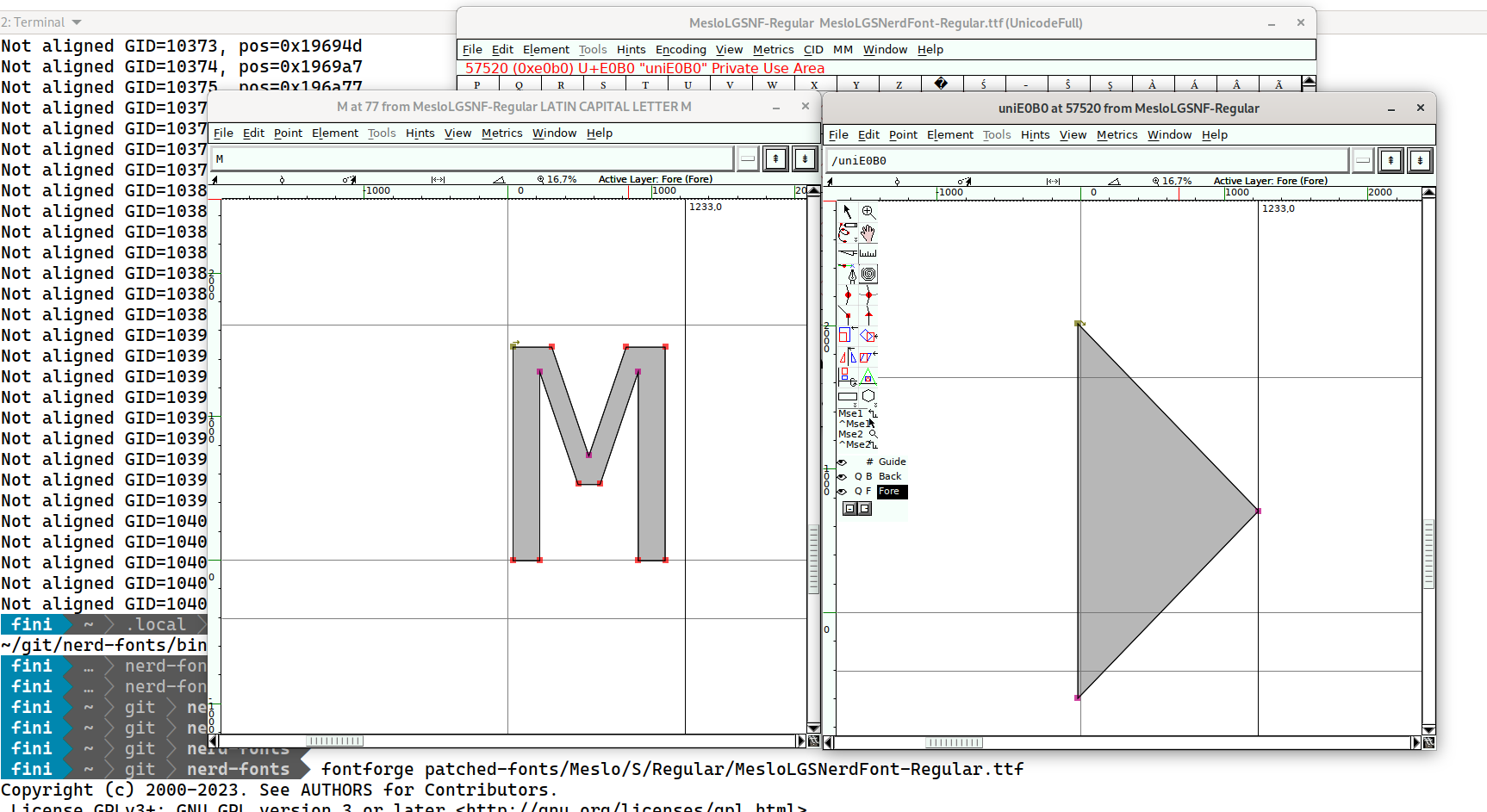 Powerline glyph scale problem with MesloLGS · Issue #1230 · ryanoasis/nerd-fonts · GitHub