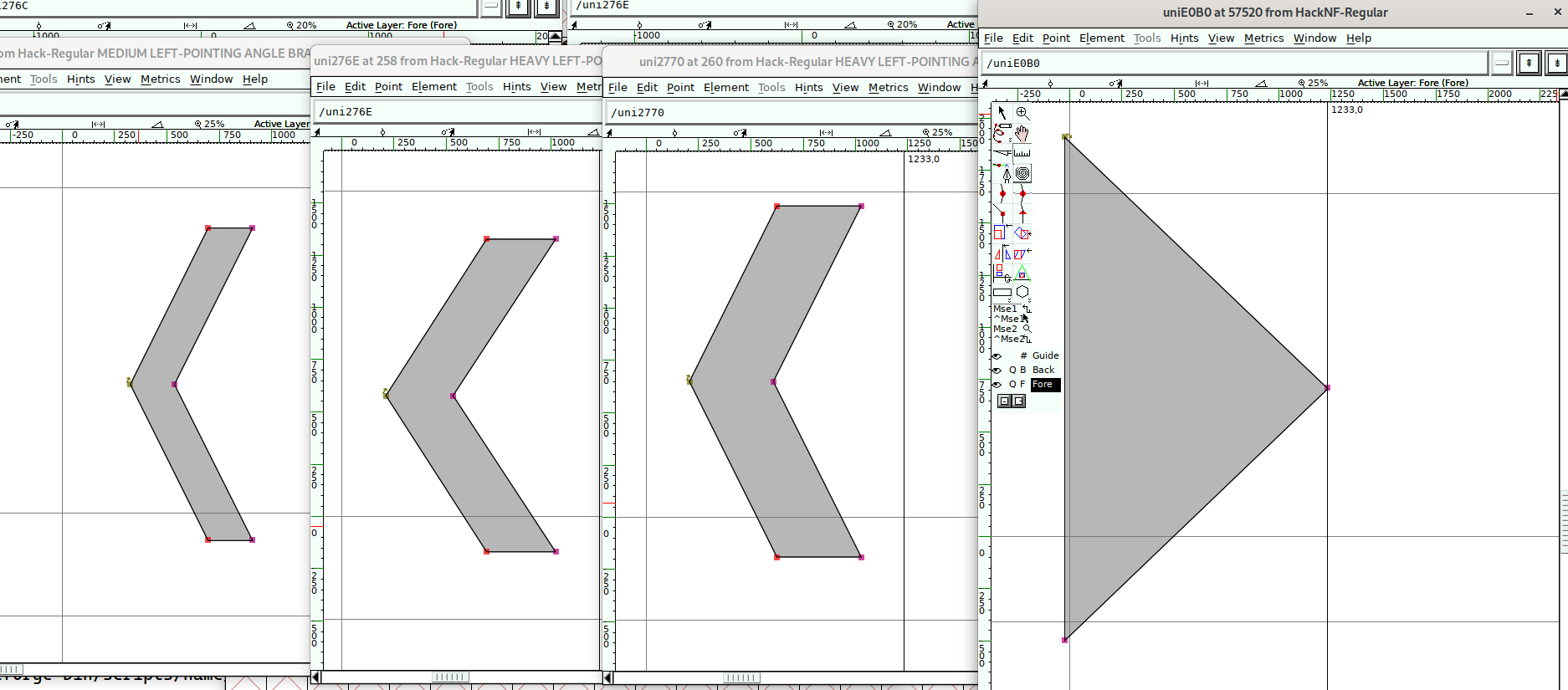 Enlarged glphys in FiraCode Mono · Issue #1229 · ryanoasis/nerd-fonts ...