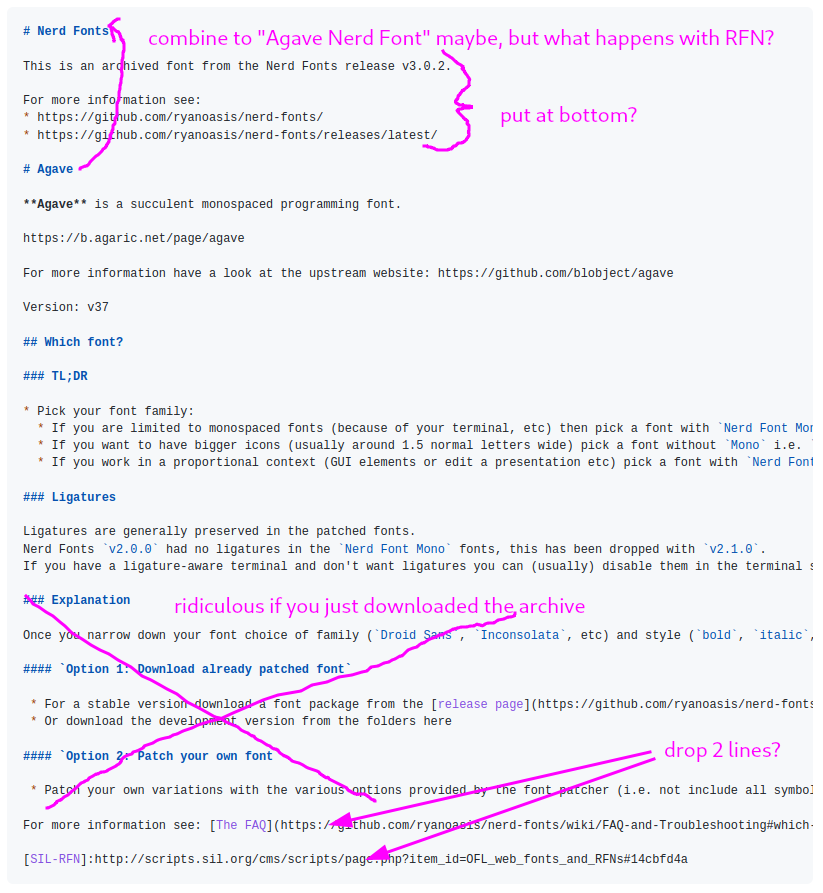 zip vs tar.xz with one vs two readme files · Issue #1284 · ryanoasis/nerd-fonts · GitHub