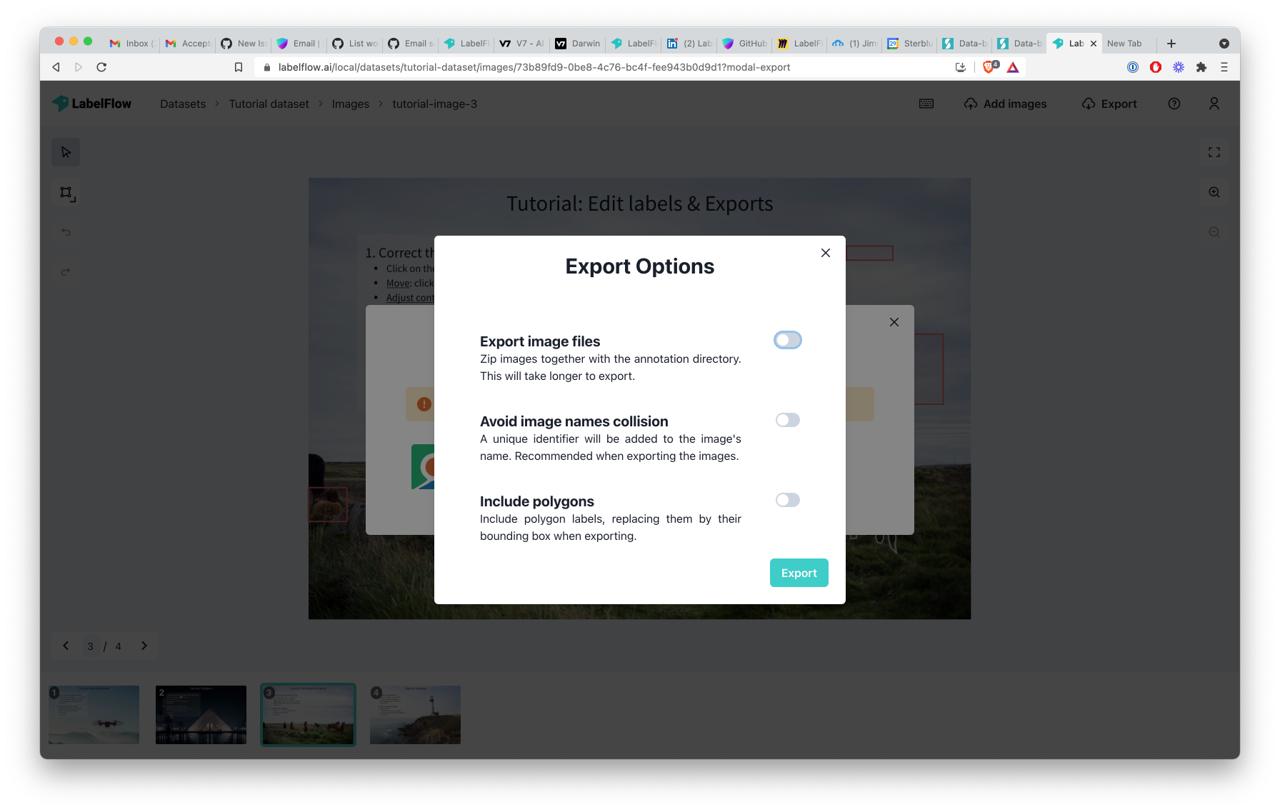 Export button shrinks when windows height is small · Issue #473 · labelflow/labelflow · GitHub