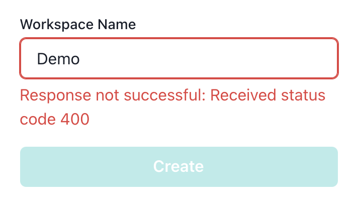 Users do not get an error when creating a workspace with an already existing Slug · Issue #710 ...