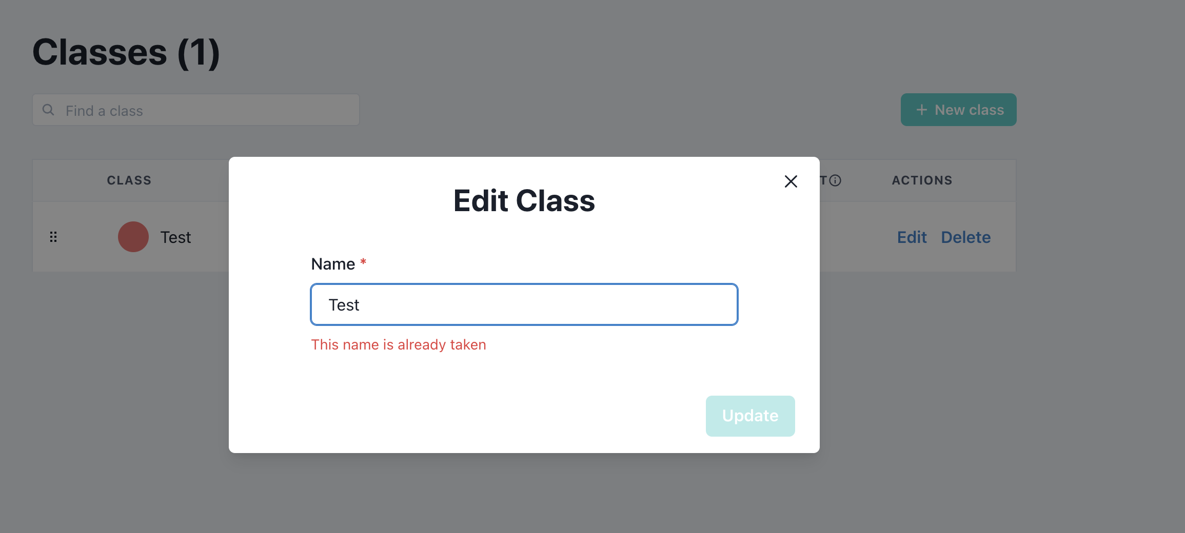 Editing A Class Name In The Class Tab Displays A Wrong Alert · Issue 866 · Labelflow Labelflow