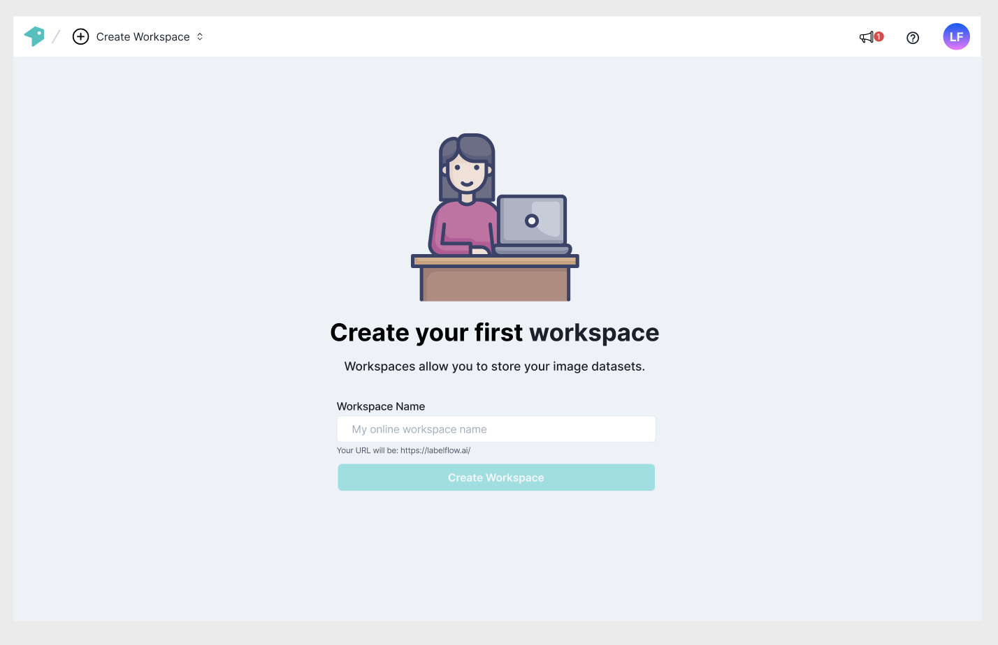Update The Workspace Empty State Page · Issue 887 · Labelflow Labelflow · Github