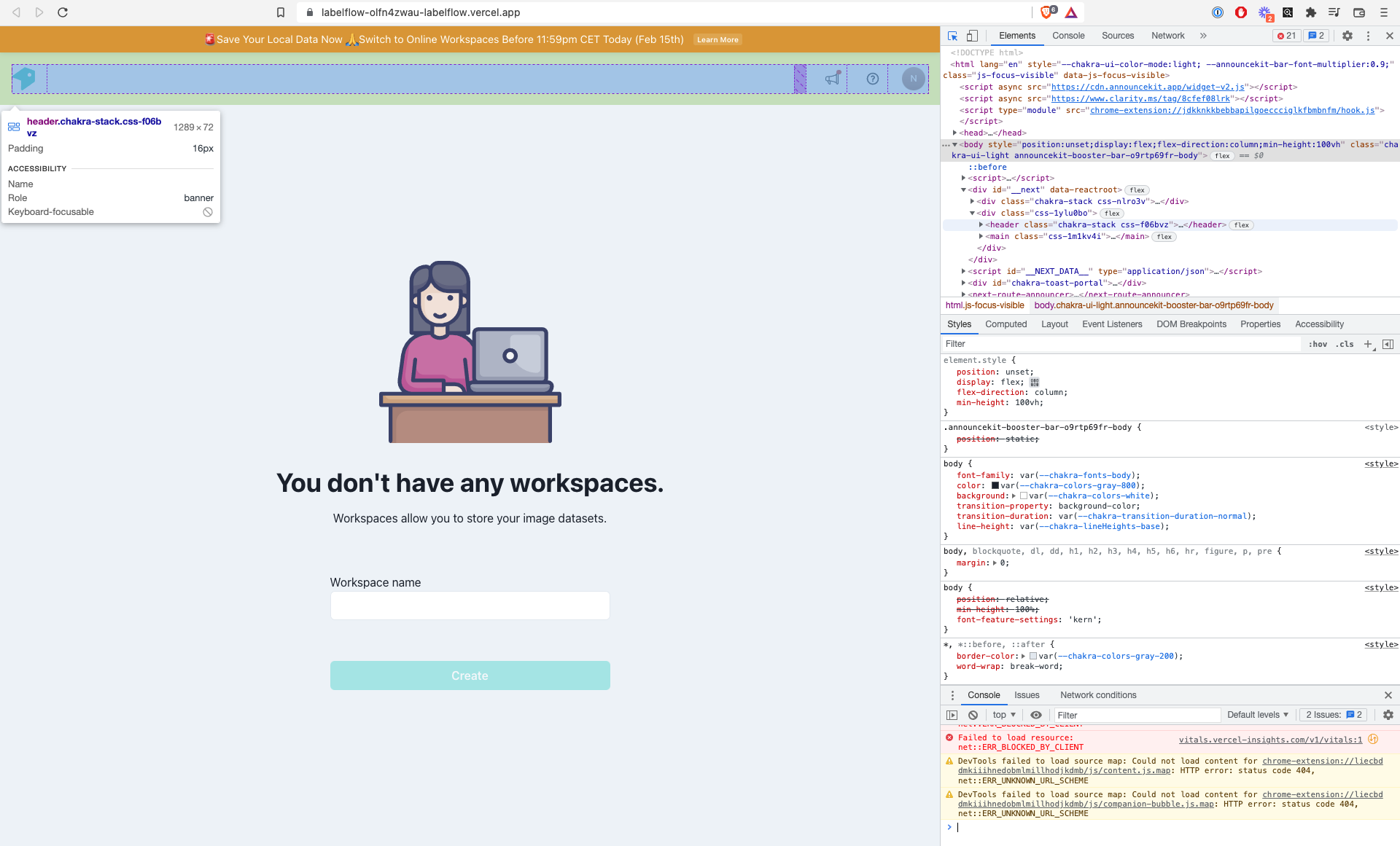 Update The Workspace Empty State Page · Issue 887 · Labelflow Labelflow · Github