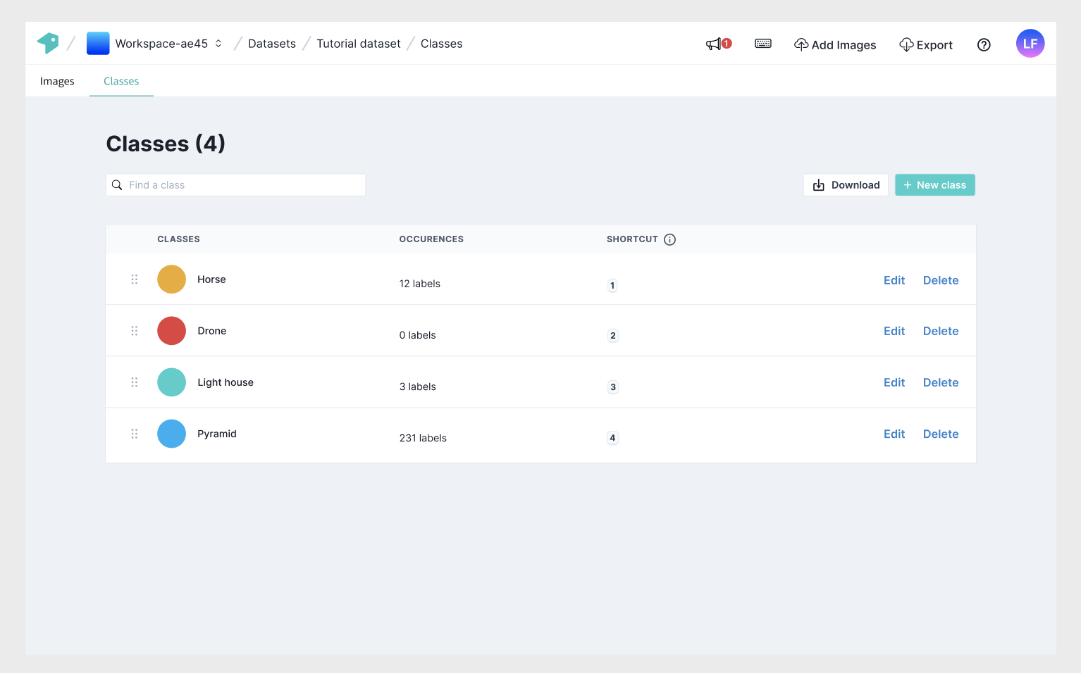 Import Export Classes As Csv In A Dataset · Issue 905 · Labelflow Labelflow · Github