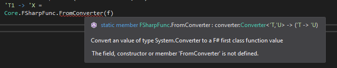 FSharpFunc.FromConverter disappeared from FSharp.Core in VS 15.6, but still shows in ...