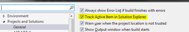 "Track active item in solution explorer" doesn't work for FSharp.sln · Issue #9514 · dotnet ...