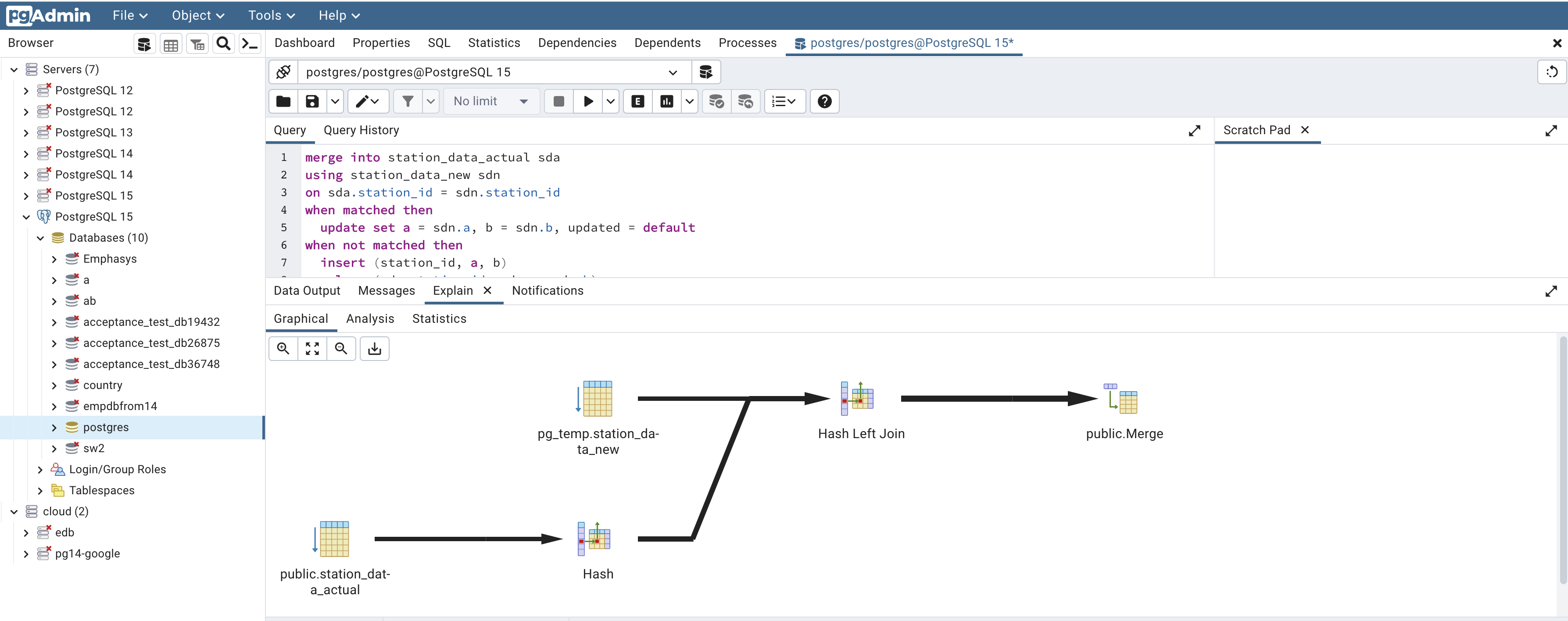 Running 'Explain Analyze' on Query Tool panel goes to hangup · Issue ...