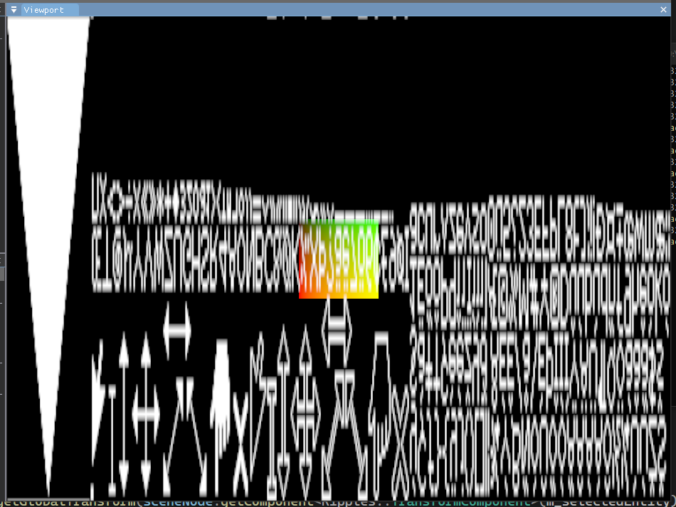 Drawing a polygon/line on top of an image causes the font texture to ...