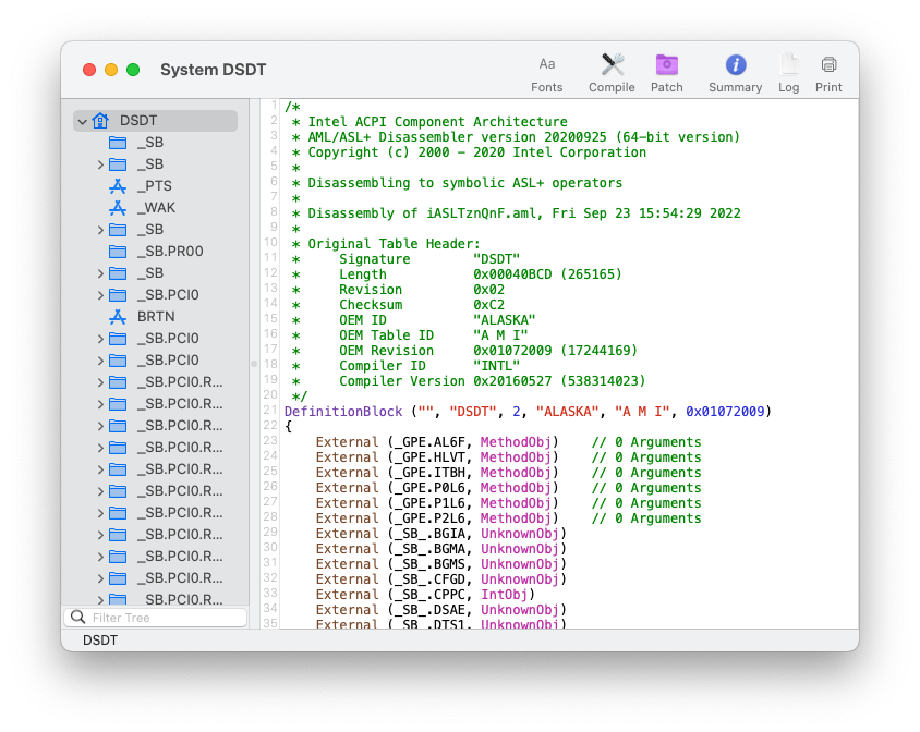 MaciASL: Line number display bugged · Issue #2125 · acidanthera/bugtracker · GitHub