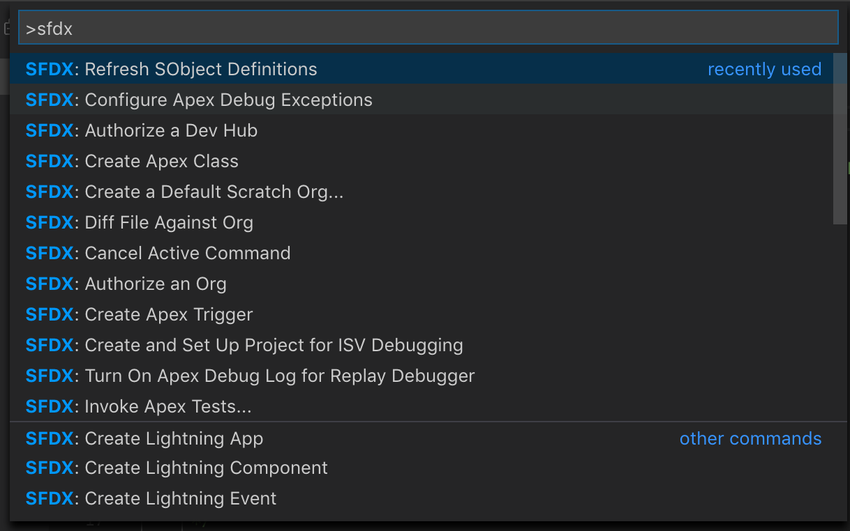 Push and Pull disappeared from command palette · Issue #1634 · forcedotcom/salesforcedx-vscode ...