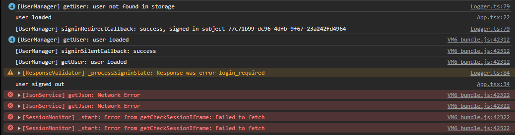 Addusersignedout Event Being Fired When User Is Signed In · Issue 982 · Authts React Oidc