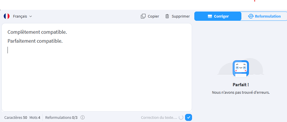 [fr] pleonasm : complétement / parfaitement compatible · Issue #8584 · languagetool-org ...