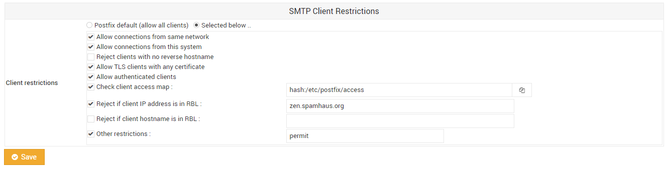 [BUG] Postfix > SMTP Client Restrictions · Issue #1423 · webmin/authentic-theme · GitHub