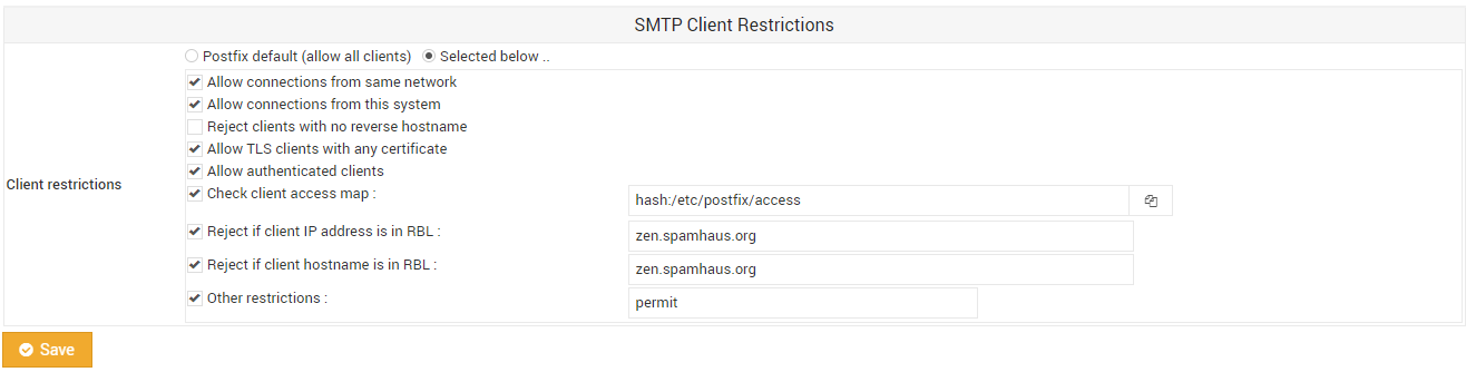[BUG] Postfix > SMTP Client Restrictions · Issue #1423 · webmin/authentic-theme · GitHub