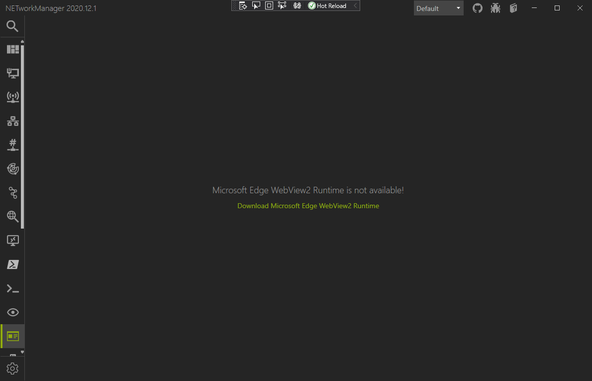 App Crash: Webview2 Runtime missing · Issue #404 · BornToBeRoot/NETworkManager · GitHub