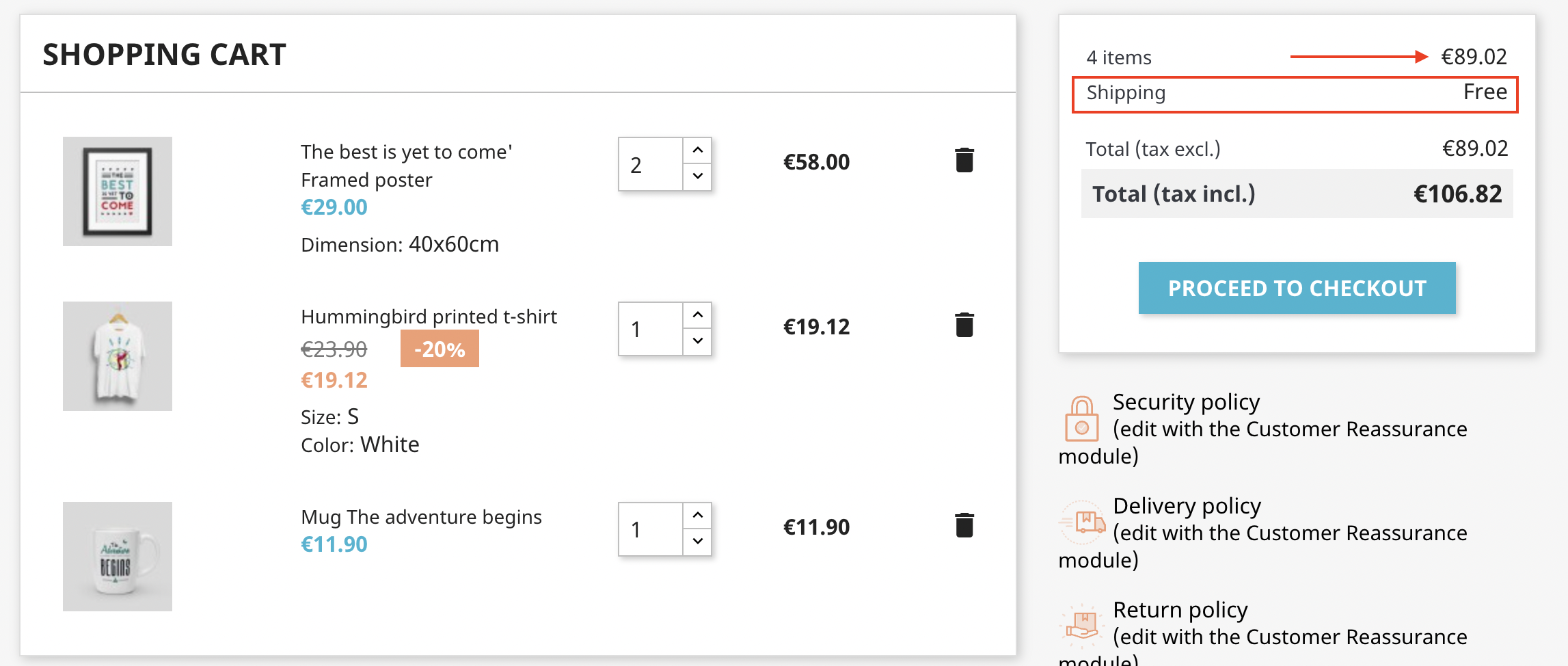 Price ranges on Carriers are not managed properly when mode B2B enabled and prices without taxes ...