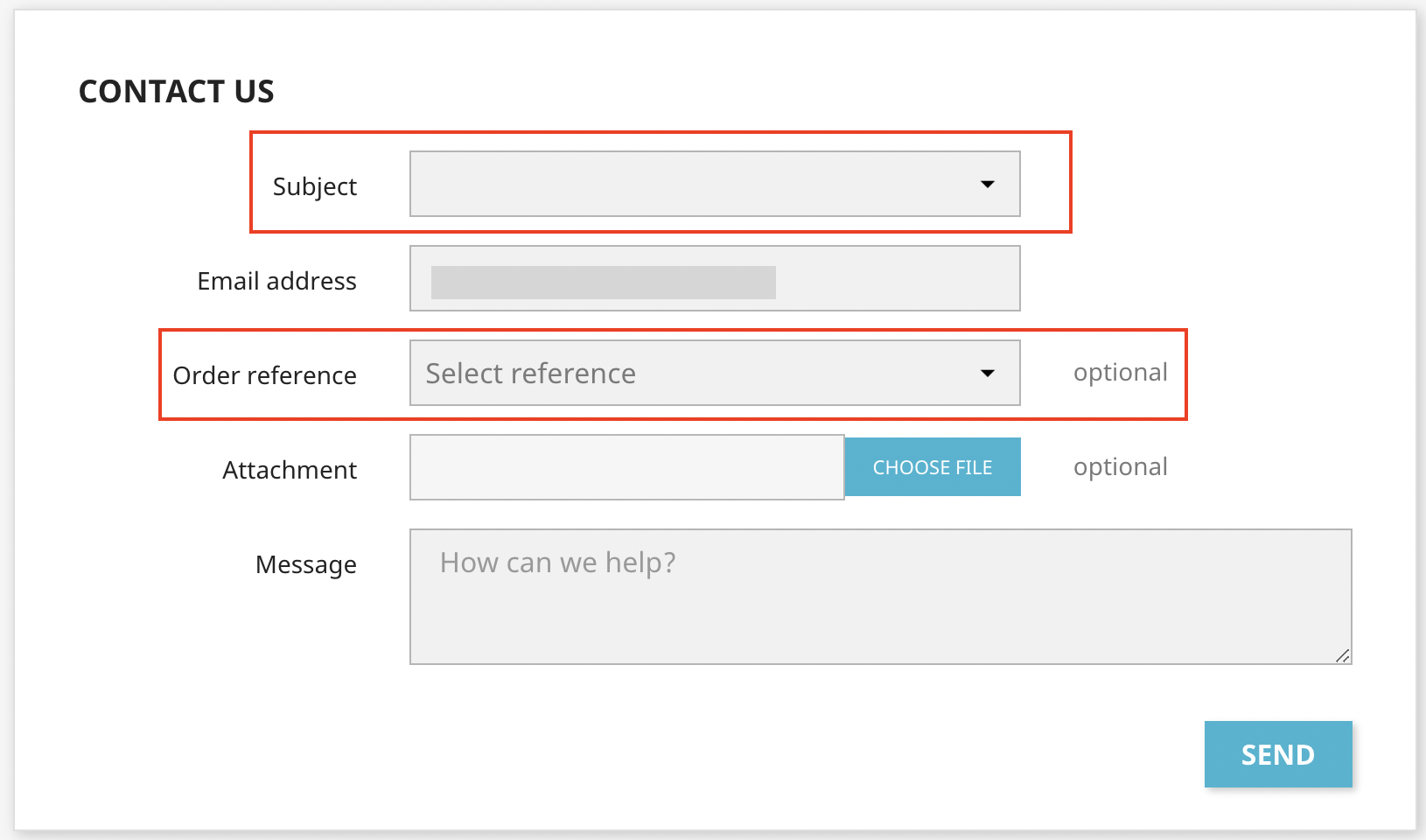 FO - contactform - Subject and Order Reference are empty after a response from Customer Service ...