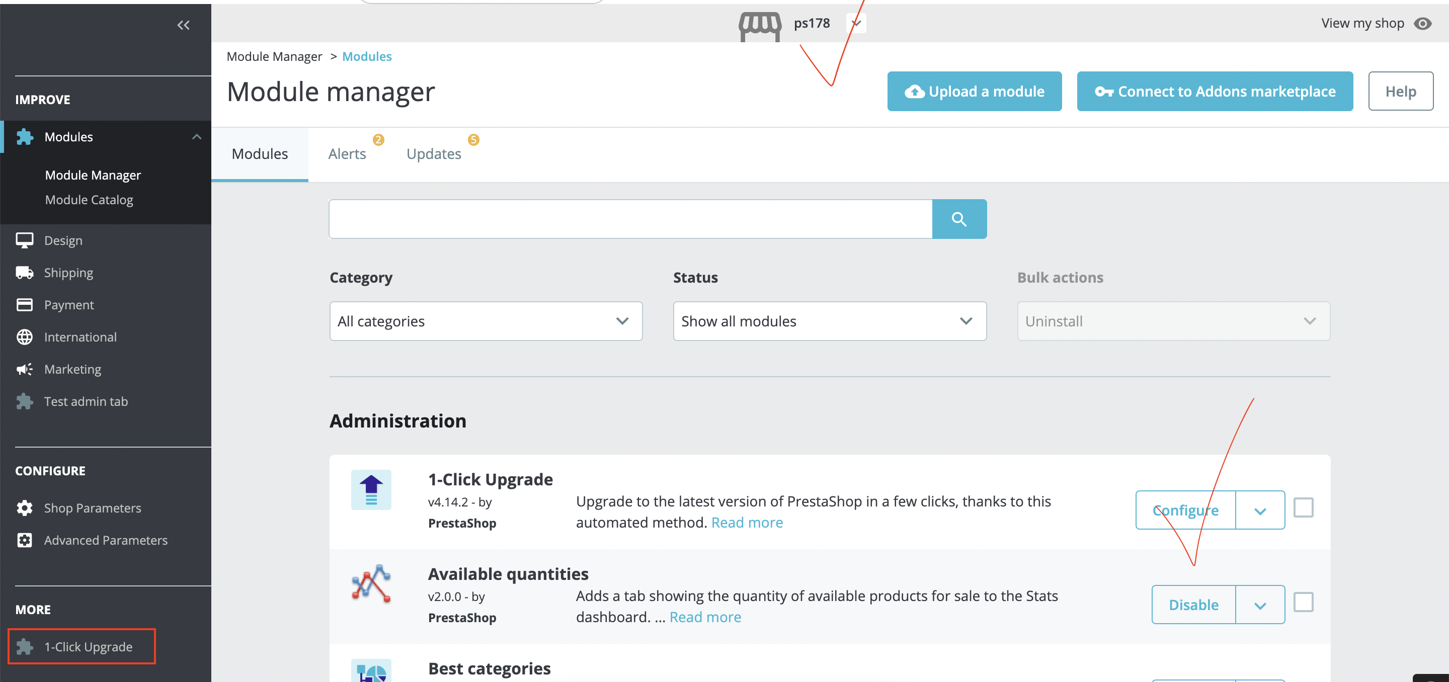 Multistore - If module is disabled in one store, its admin tabs (BO - leftmenu) is hidden ...