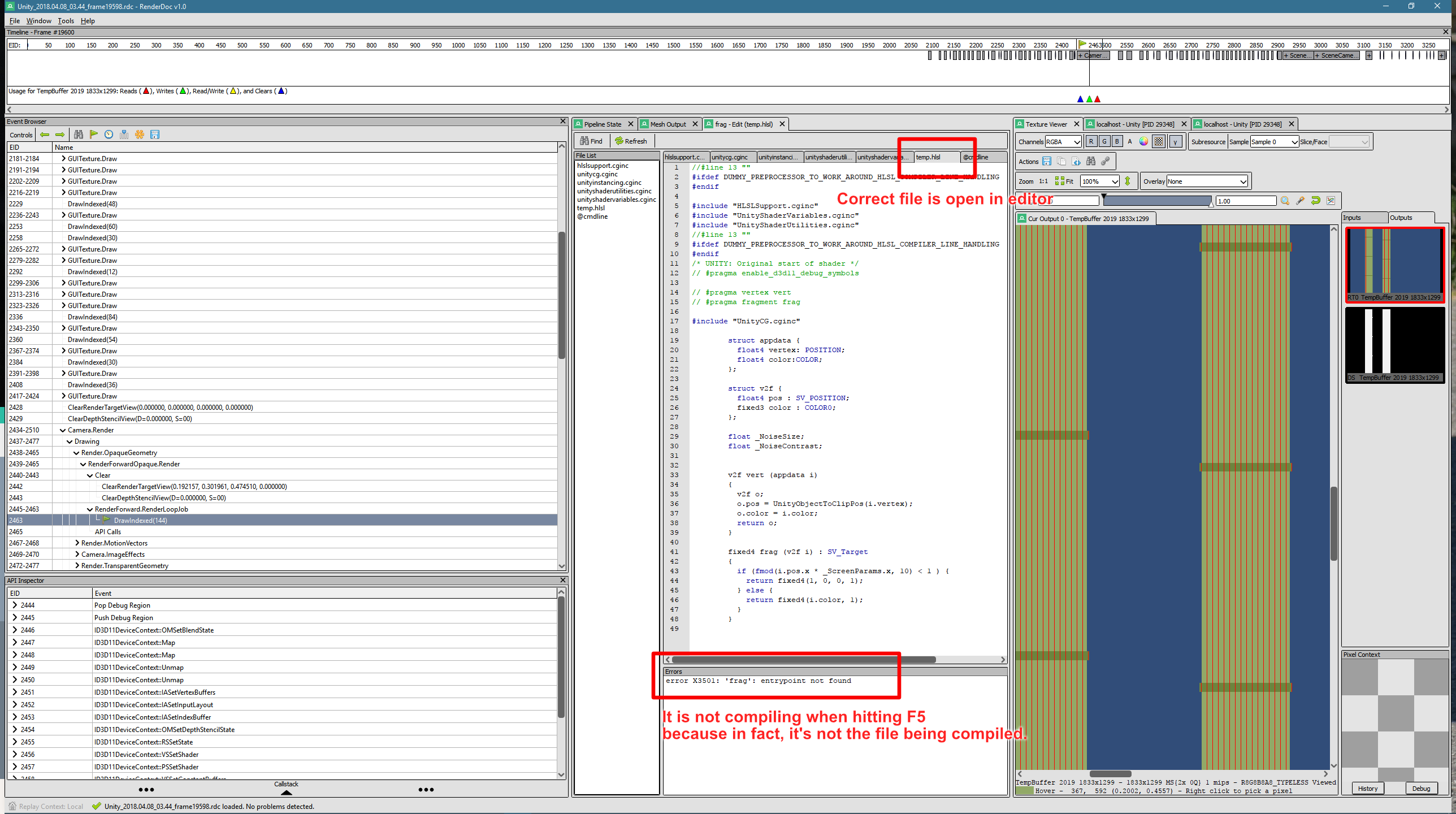 Wrong Shader File In Editor · Issue 950 · Baldurkrenderdoc · Github 