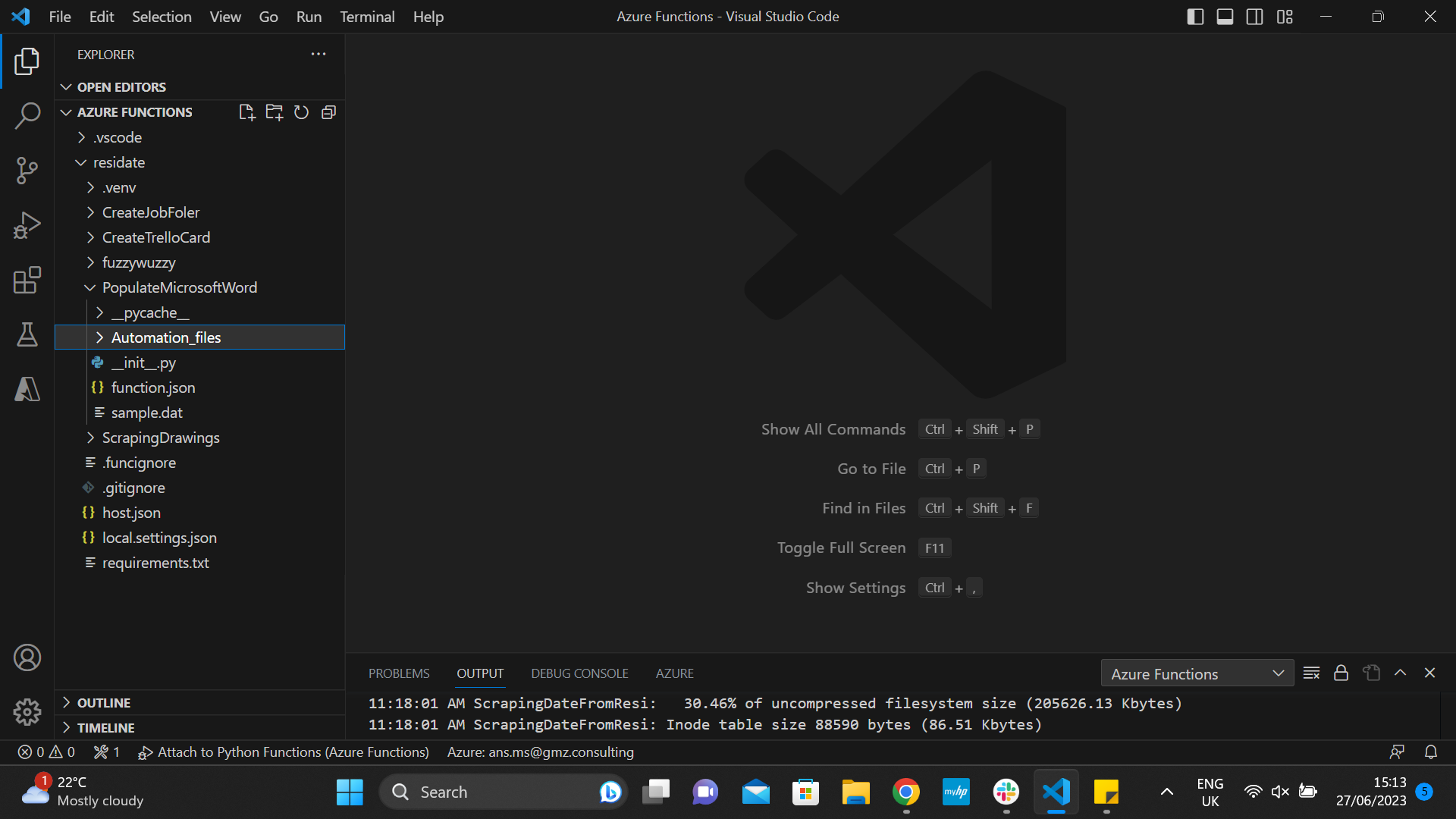 Azure Function Cant Find Local Files After Updating And Deploying To Azure · Issue 3730 