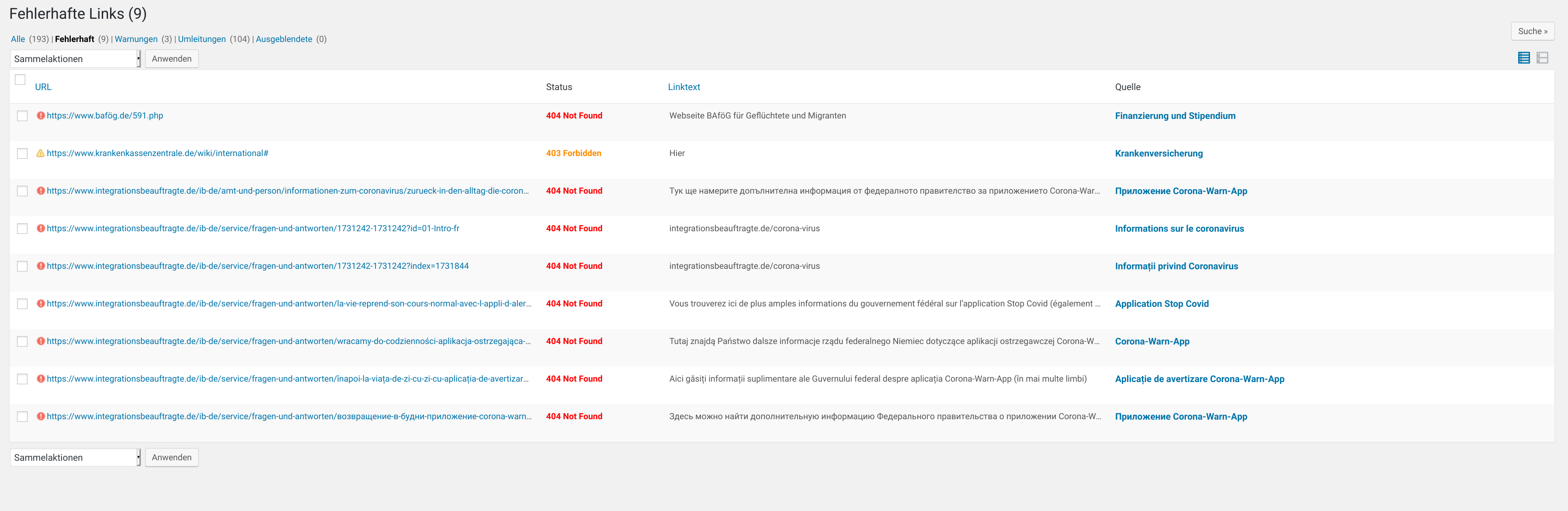 Broken Link Checker · Issue #81 · digitalfabrik/integreat-cms · GitHub