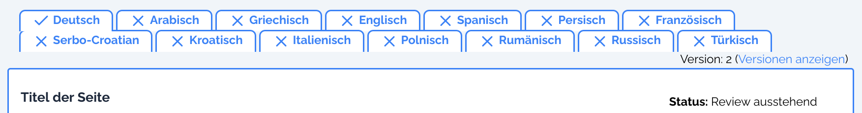 Language tabs scale poorly · Issue #1030 · digitalfabrik/integreat-cms · GitHub