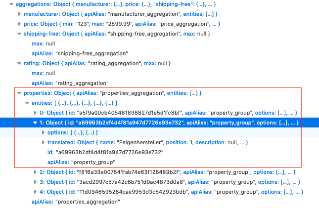 [BUG] Filtering custom properties · Issue #1212 · vuestorefront/shopware-pwa · GitHub