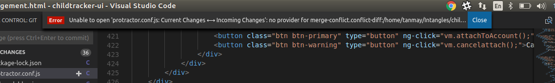 Cannot compare changes for git conflicts after upgrade to 1.19 · Issue #40557 · microsoft/vscode ...