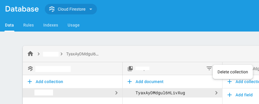 Programatically Delete All Collections · Issue 1198 · Firebase Firebase Tools · Github