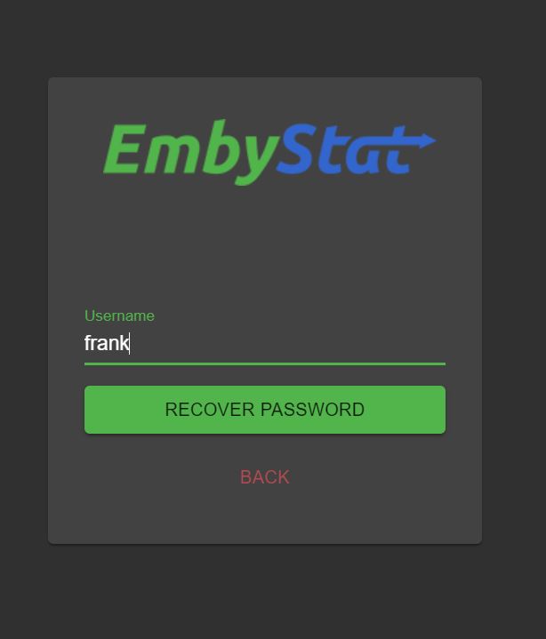 password bug · Issue #1424 · mregni/EmbyStat · GitHub